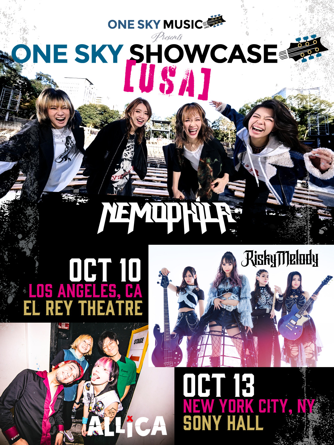 NEMOPHILA will perform at the live "One Sky Showcase" in Los Angeles and New York City in ...